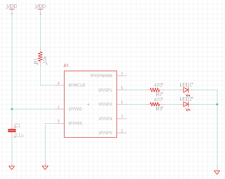 PIC16F683を使ってLEDをフラッシュ点灯させる - E-Work Education